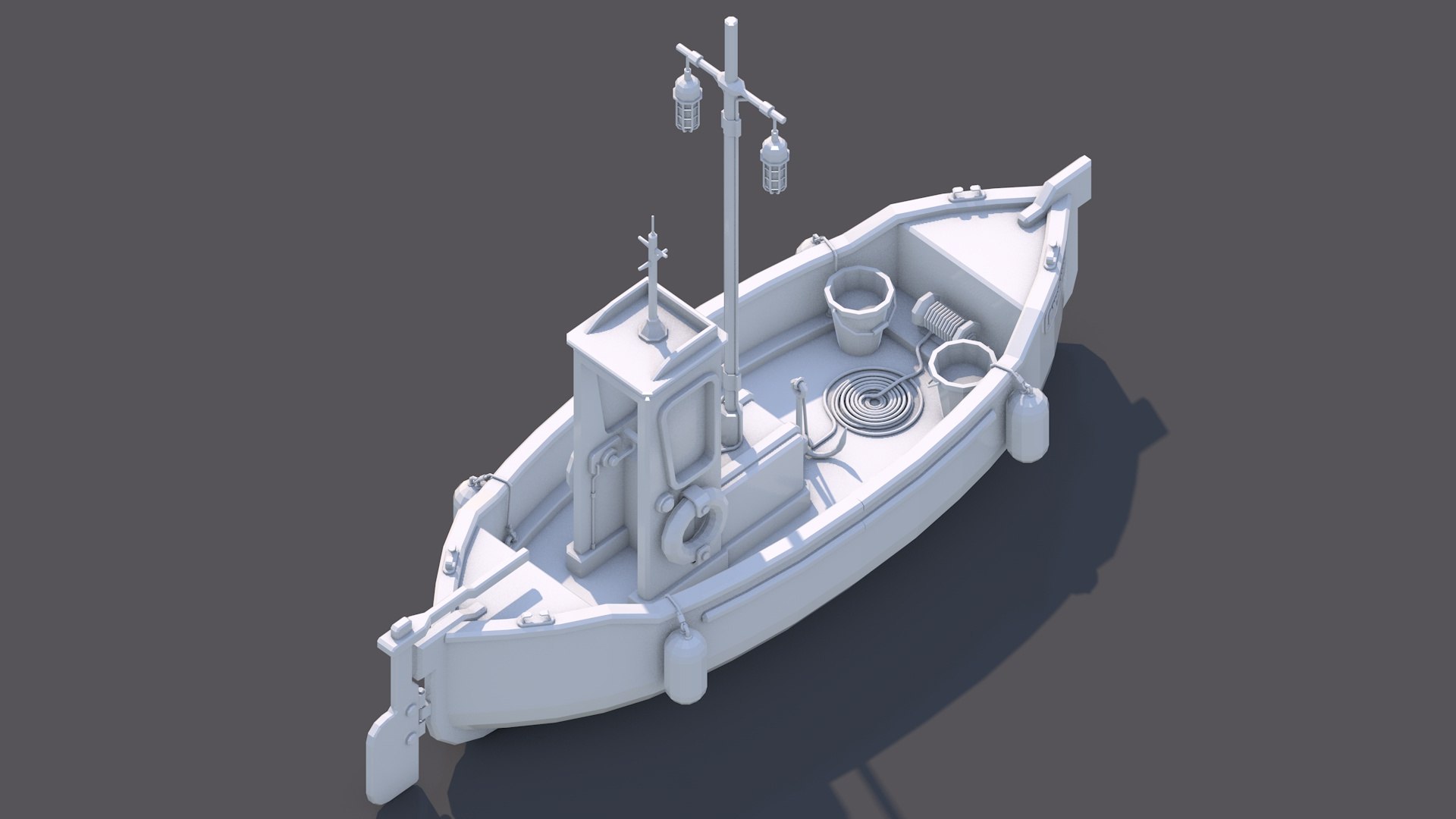 3D Fisher Boat Model - TurboSquid 2142687