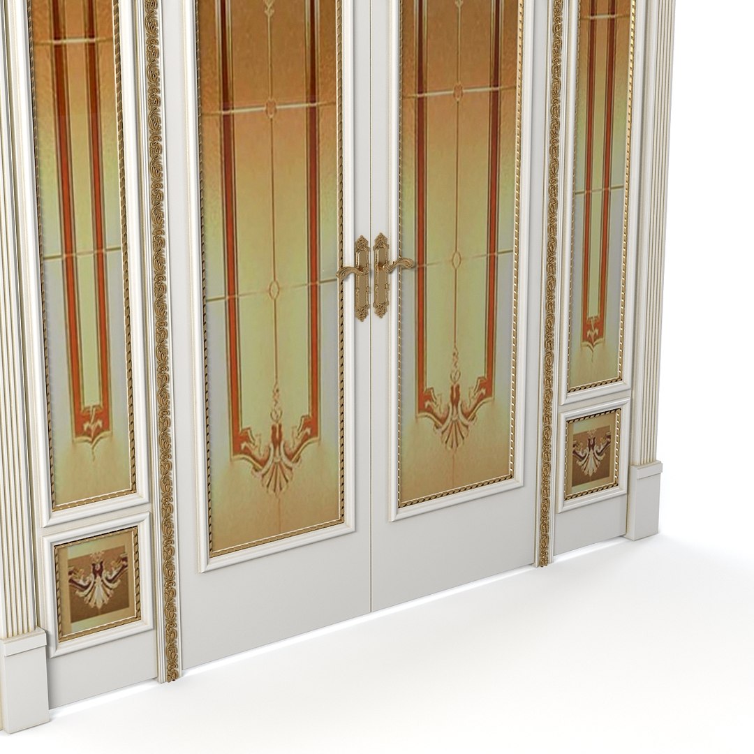 Luxury Double Door 3d Model