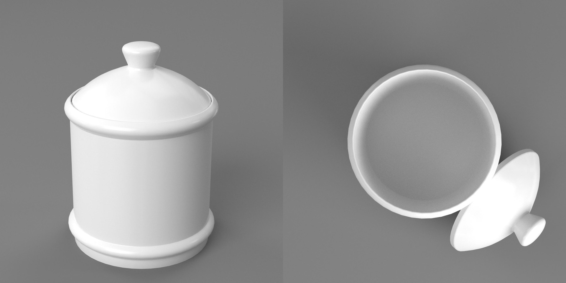 3D Model Porcelain Jar - TurboSquid 2123805
