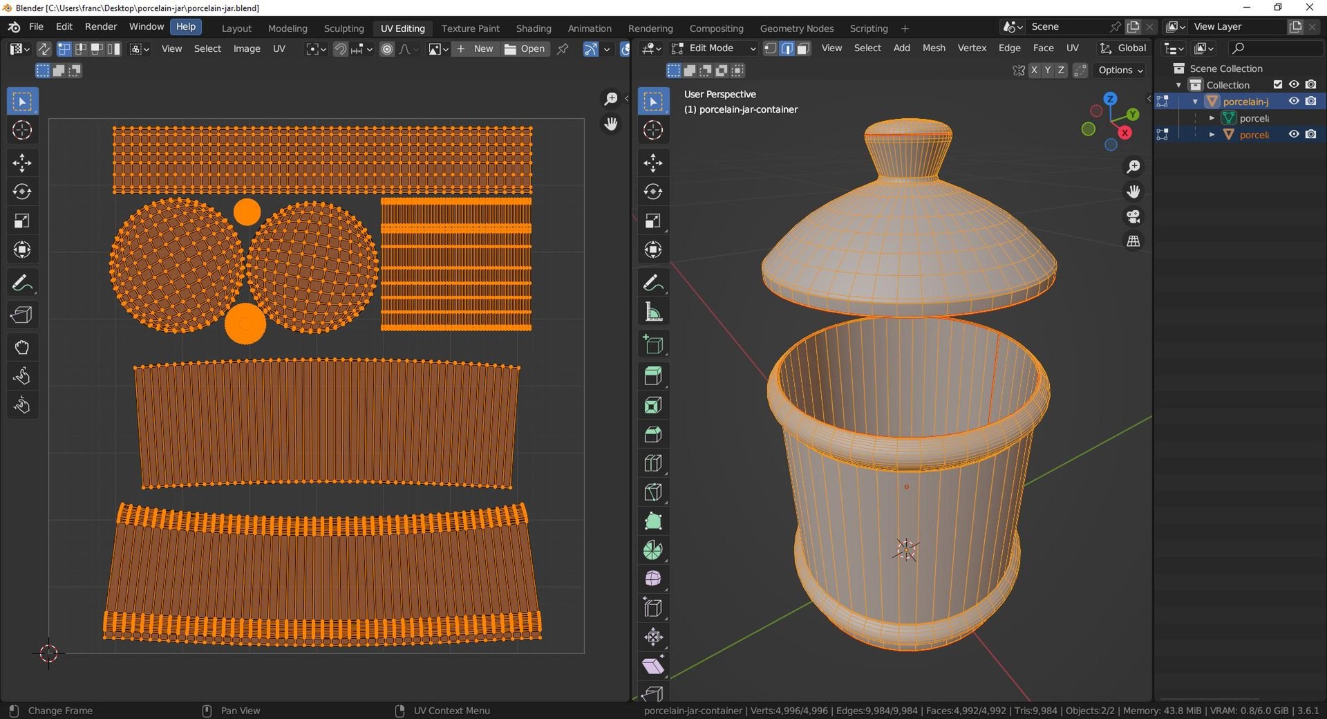 3D Model Porcelain Jar - TurboSquid 2123805