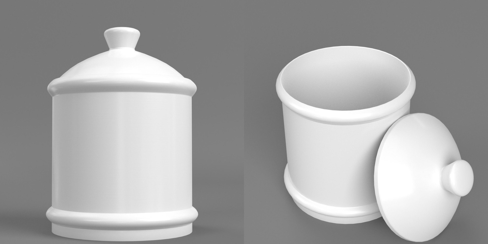 3D Model Porcelain Jar - TurboSquid 2123805