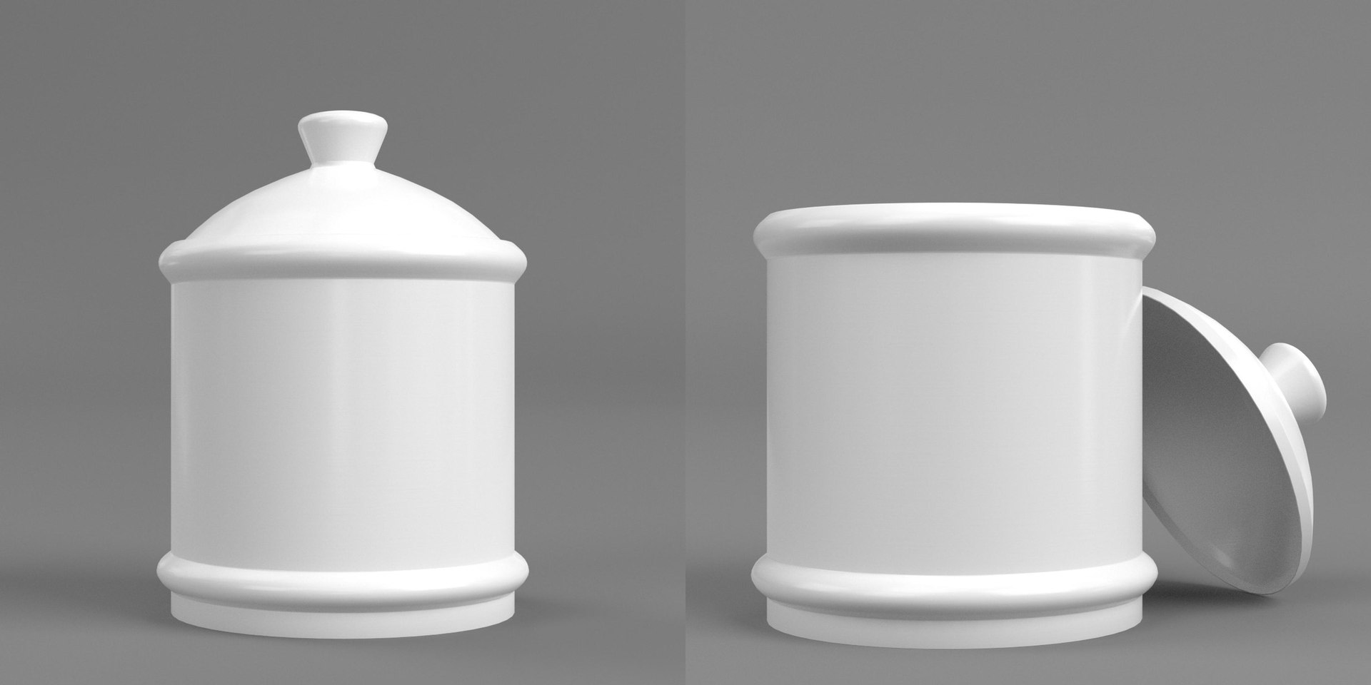 3D Model Porcelain Jar - TurboSquid 2123805