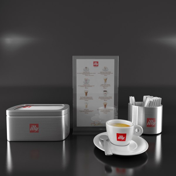 photorealistic menu restaurant 3d model
