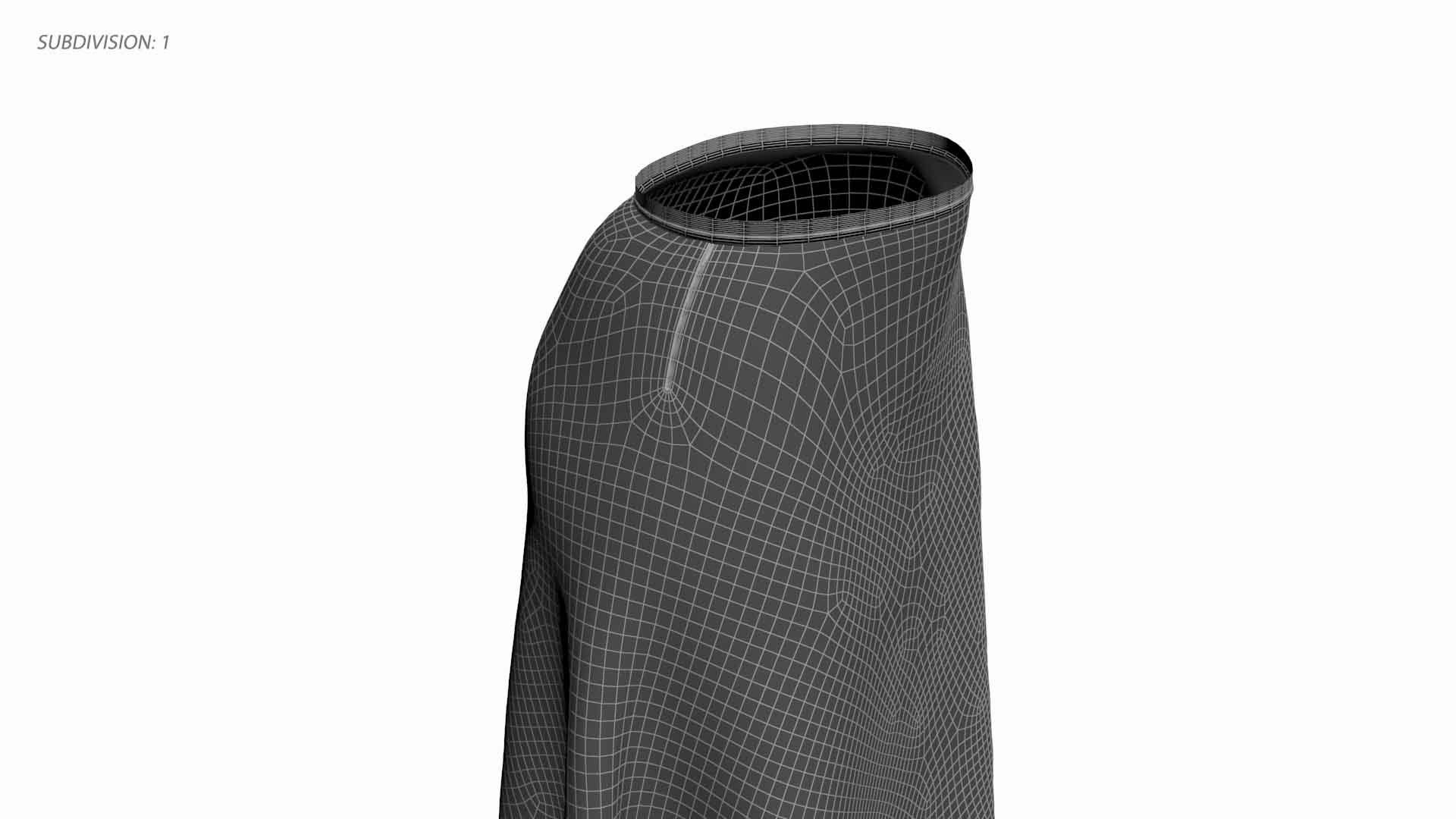 3D Long Dress Model - TurboSquid 1785608