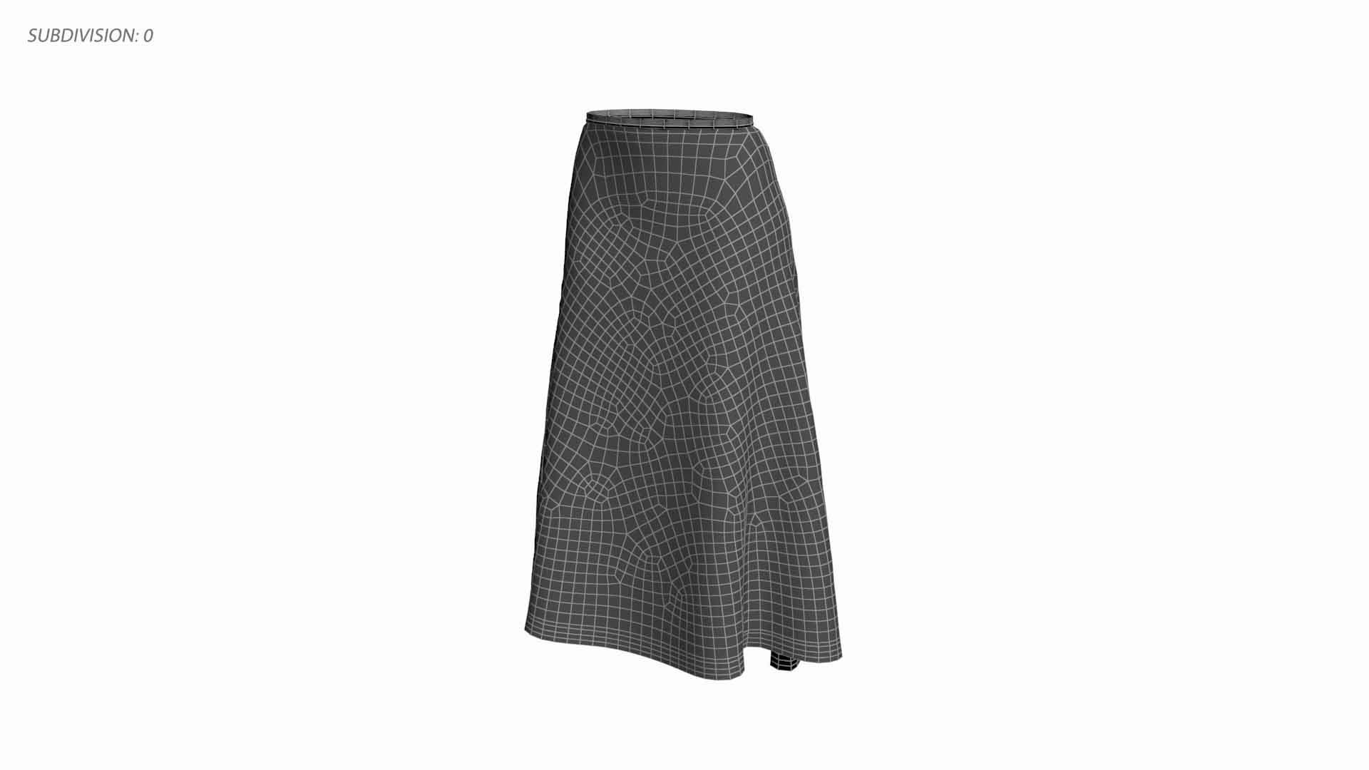 3D Long Dress Model - TurboSquid 1785608
