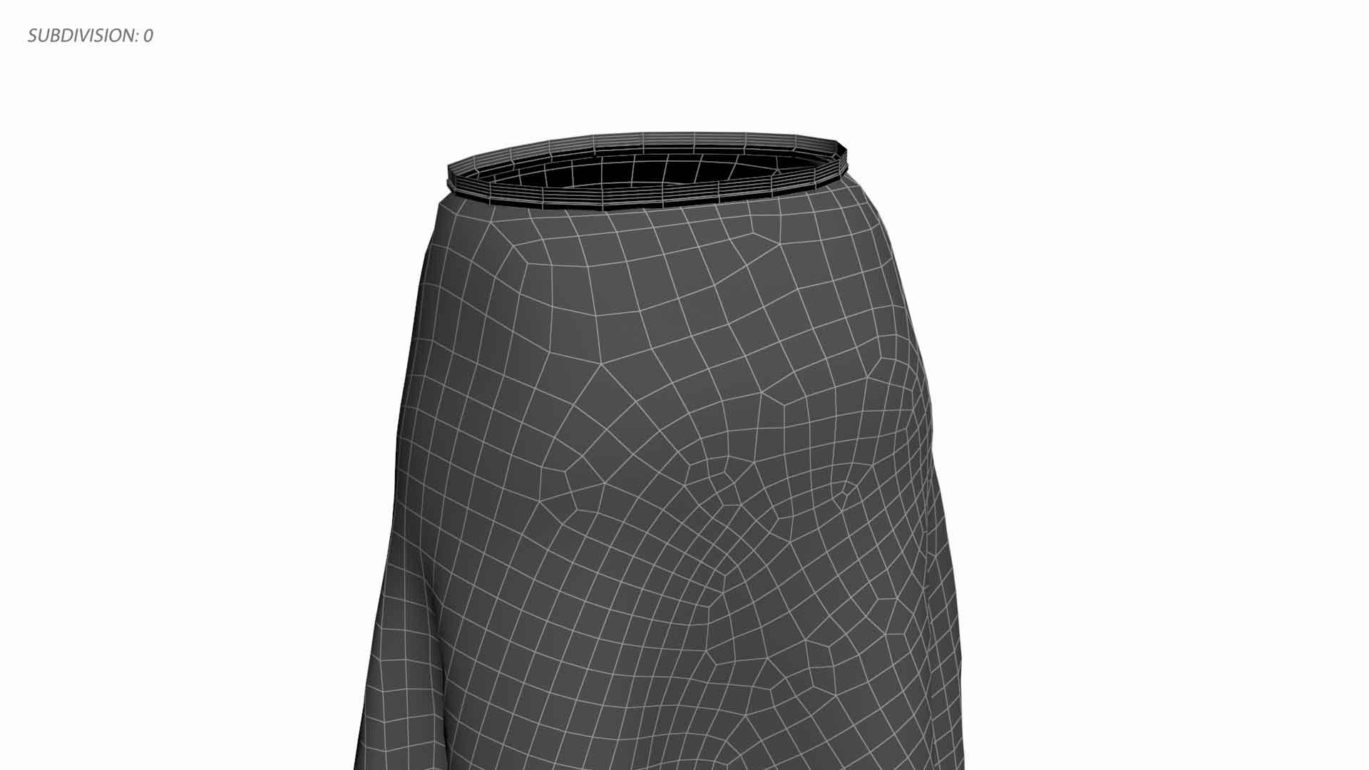 3D Long Dress Model - TurboSquid 1785608