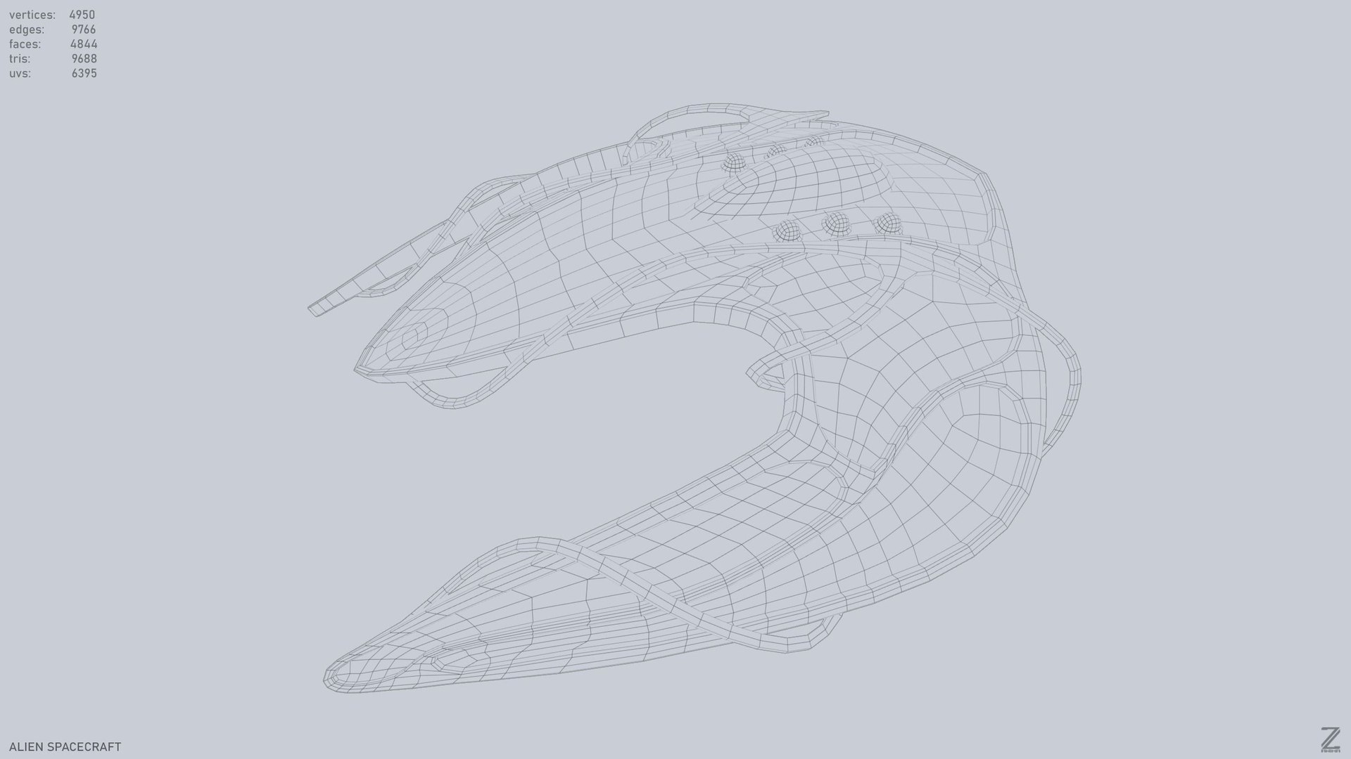 3D Alien Spacecraft Model - TurboSquid 2382233