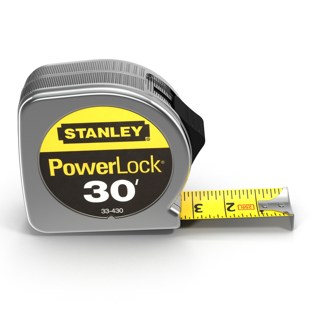 3d Model Tape Measure Stanley Powerlock