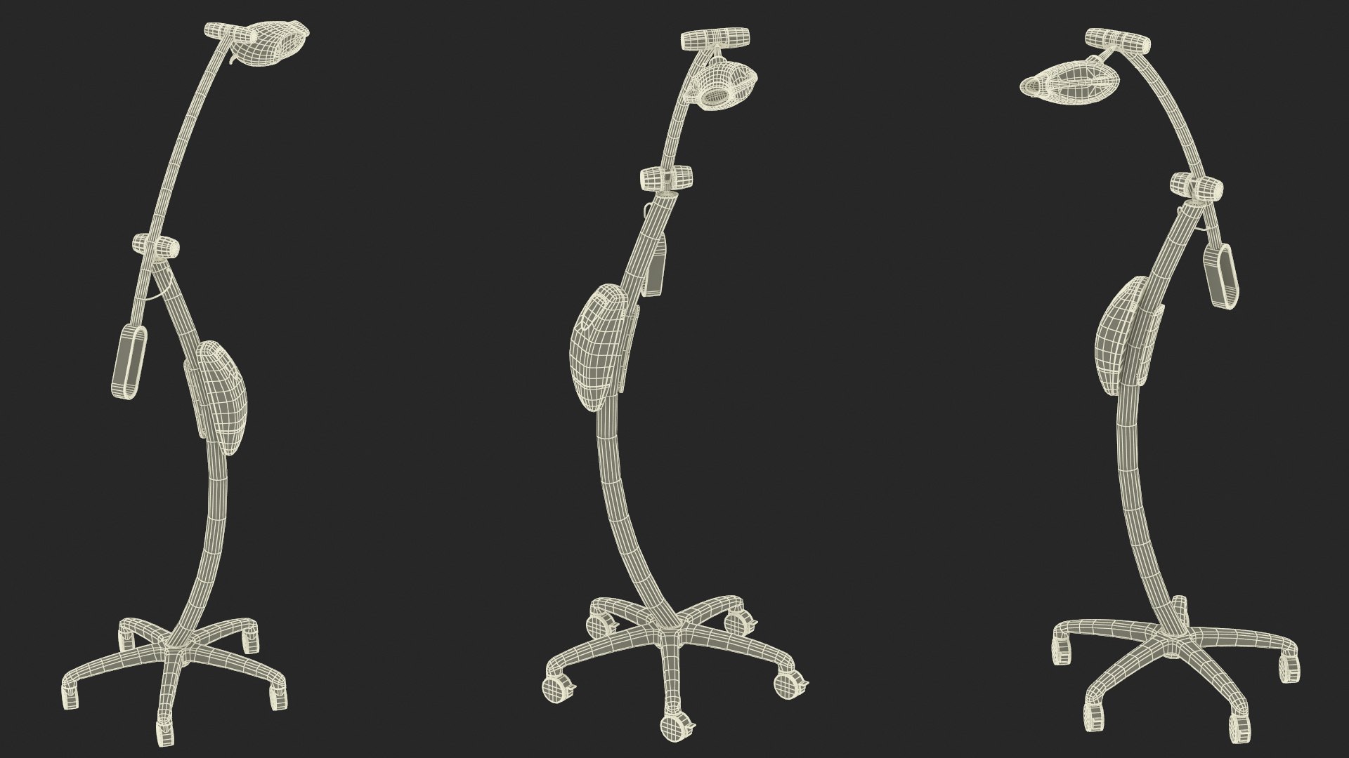 Teeth Whitening Floor Lamp Rigged for Cinema 4D model - TurboSquid 2127350