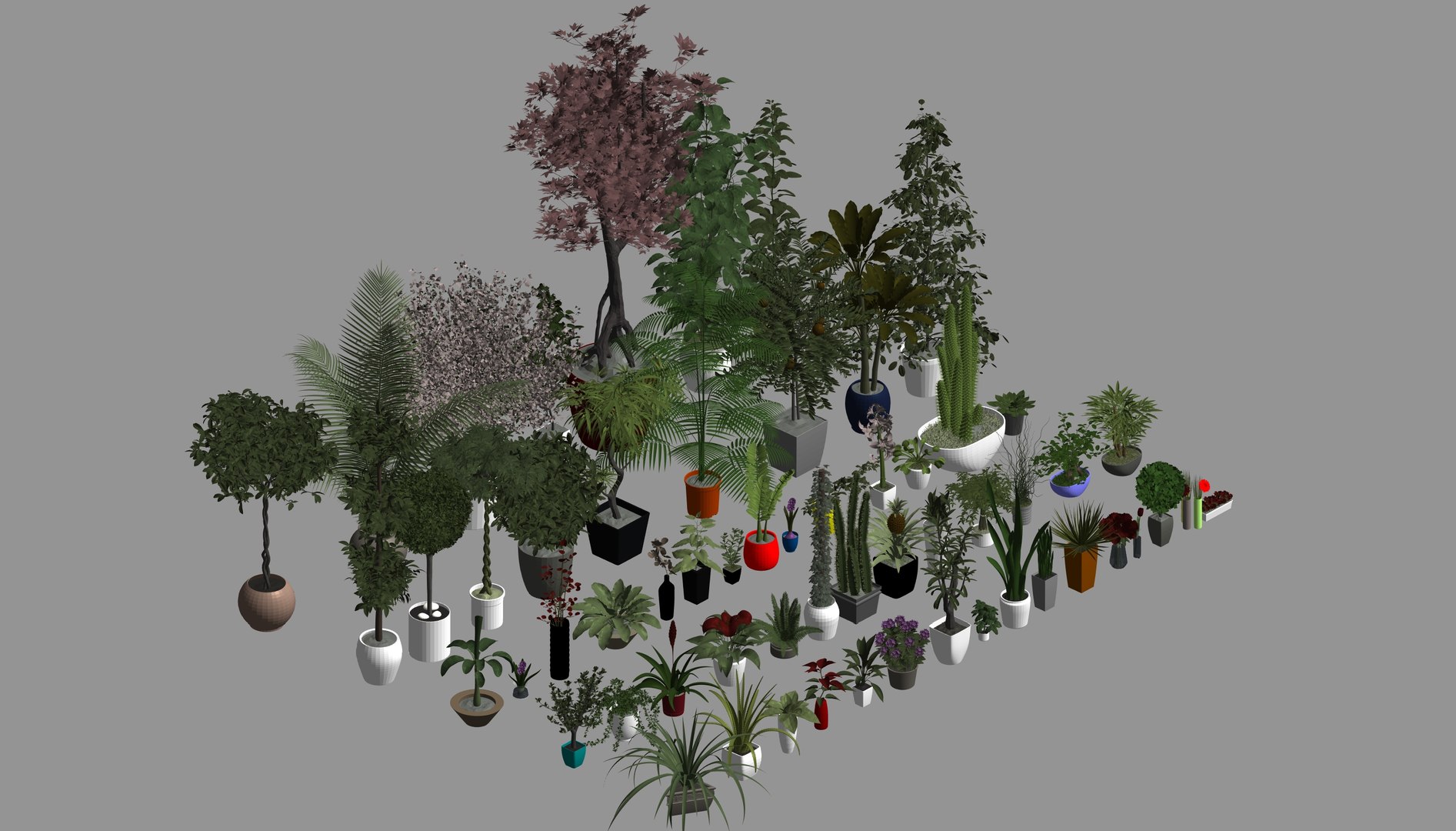 3D Plants Family Revit Model - TurboSquid 2258749