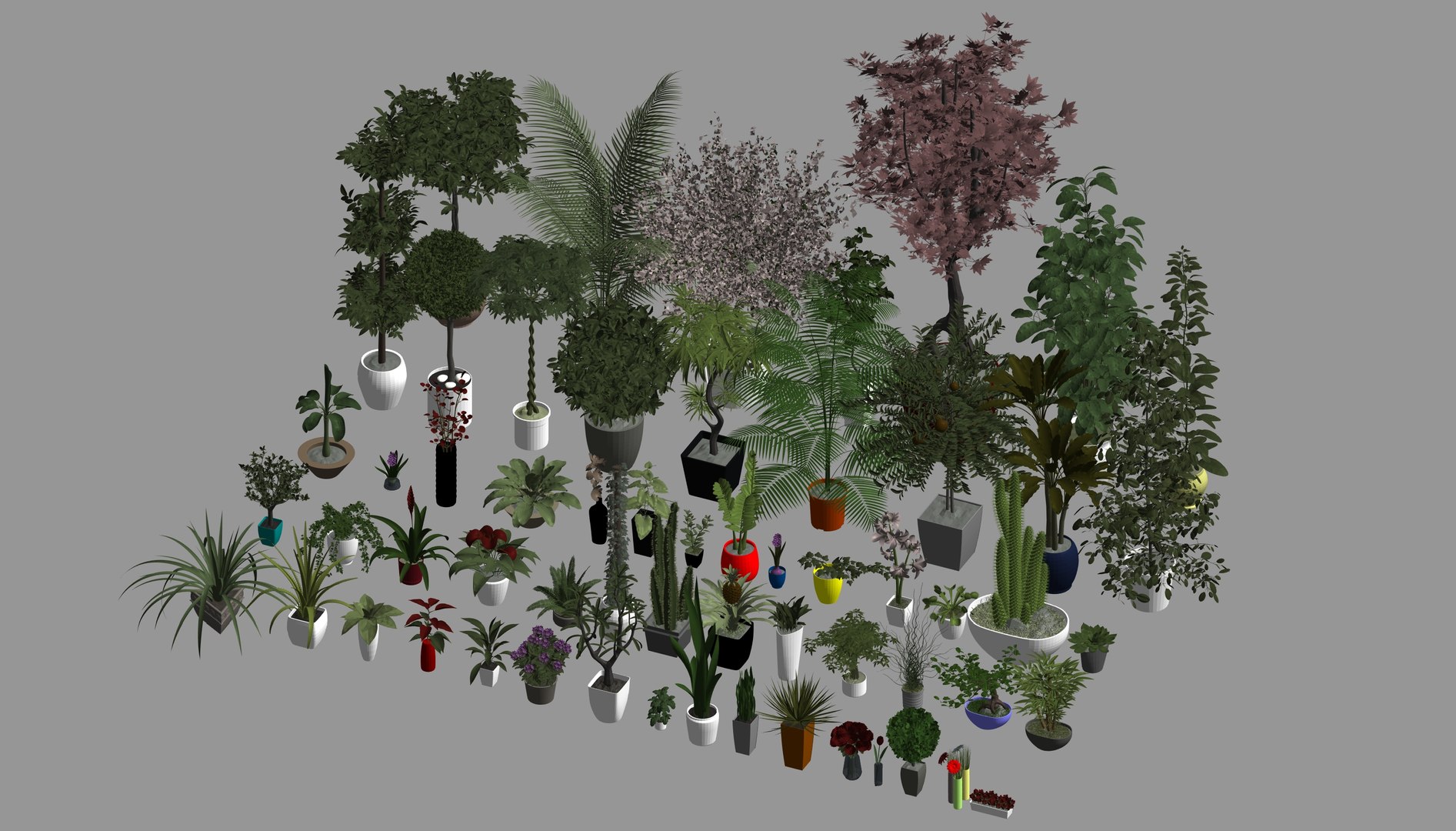 3D Plants Family Revit Model - TurboSquid 2258749