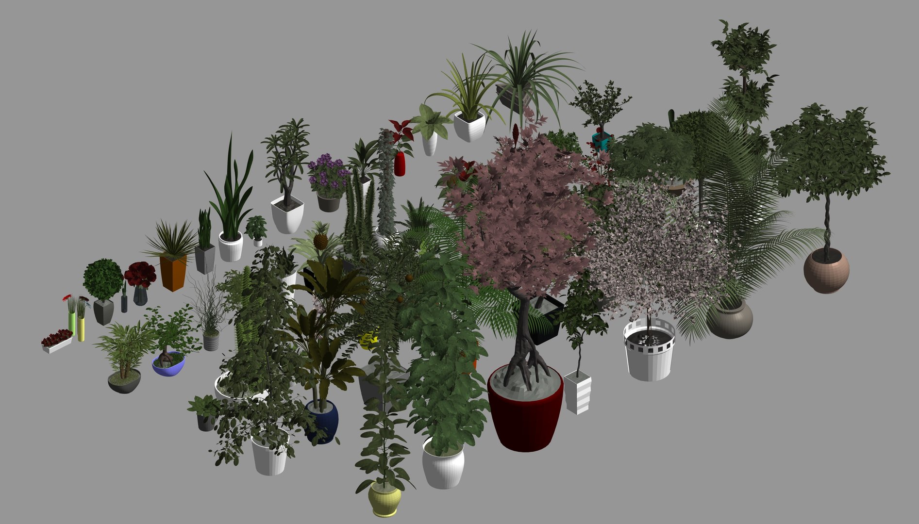 3D Plants Family Revit Model - TurboSquid 2258749