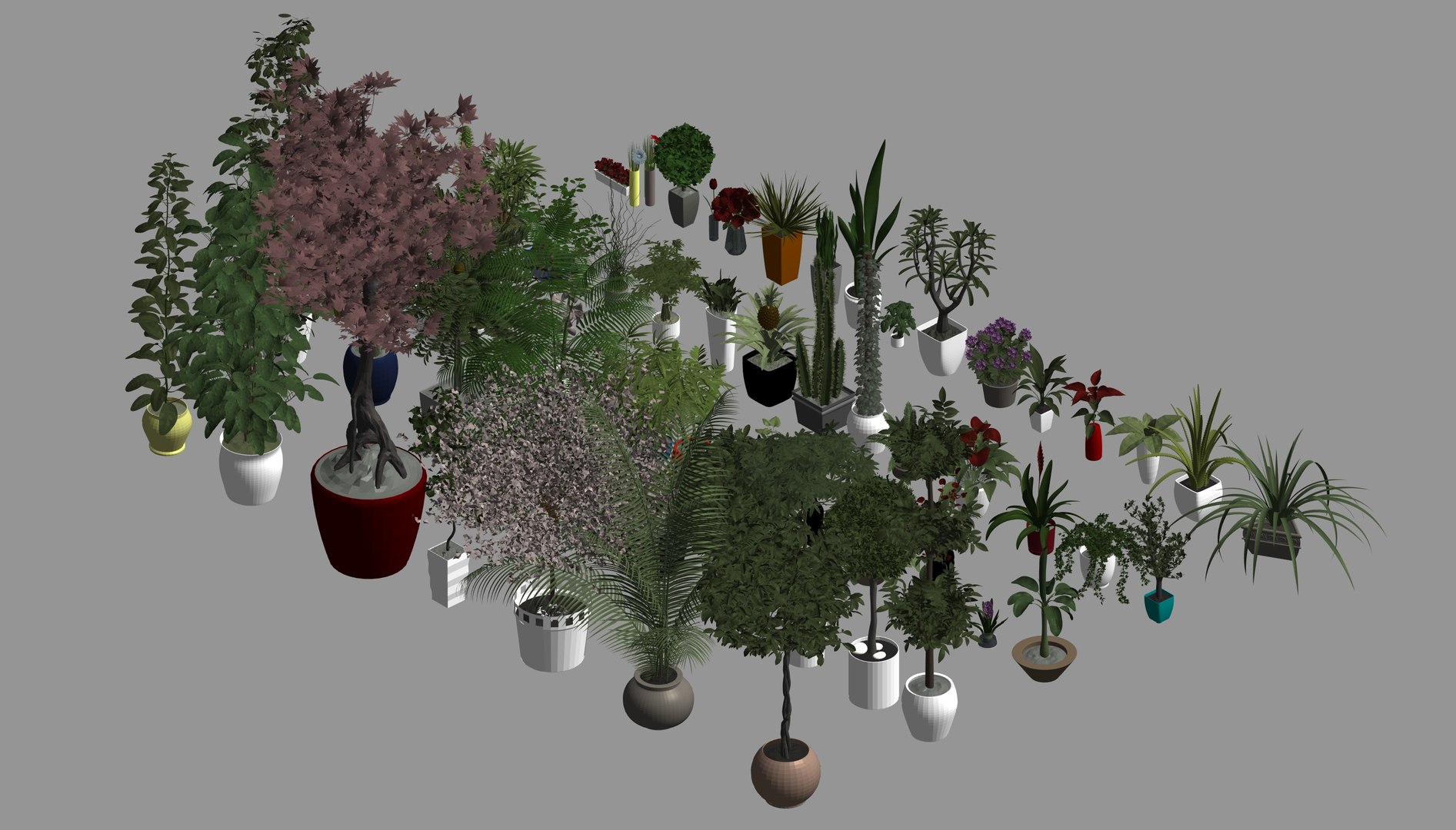 3D Plants Family Revit Model - TurboSquid 2258749