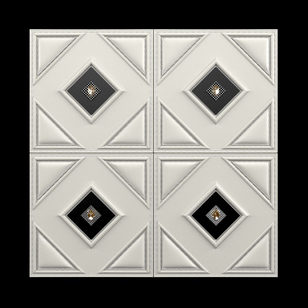 3d Panel Leather Valetti Walls Model