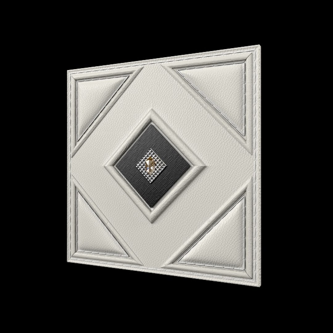 3d Panel Leather Valetti Walls Model