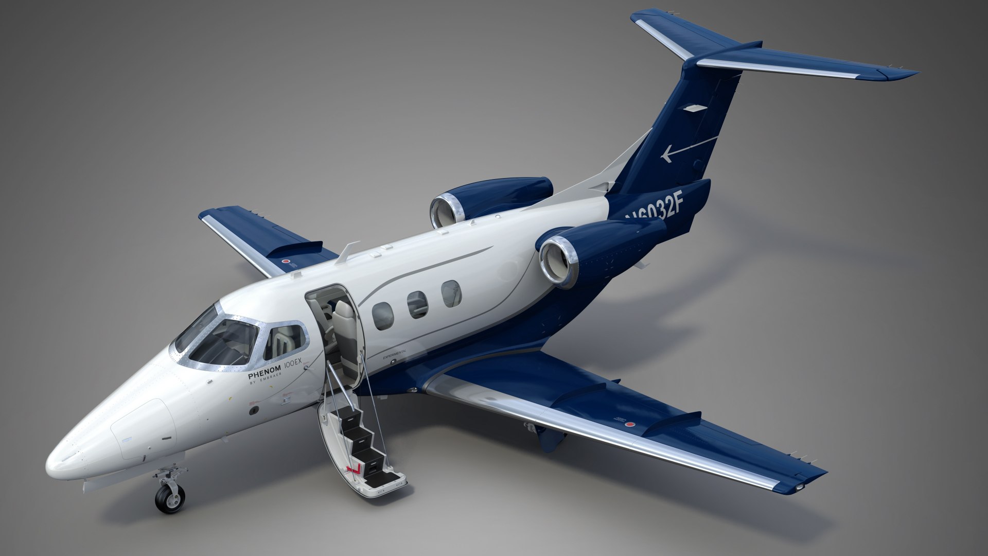 3D Embraer Phenom 100 EX Light Business Jet - TurboSquid 2178024