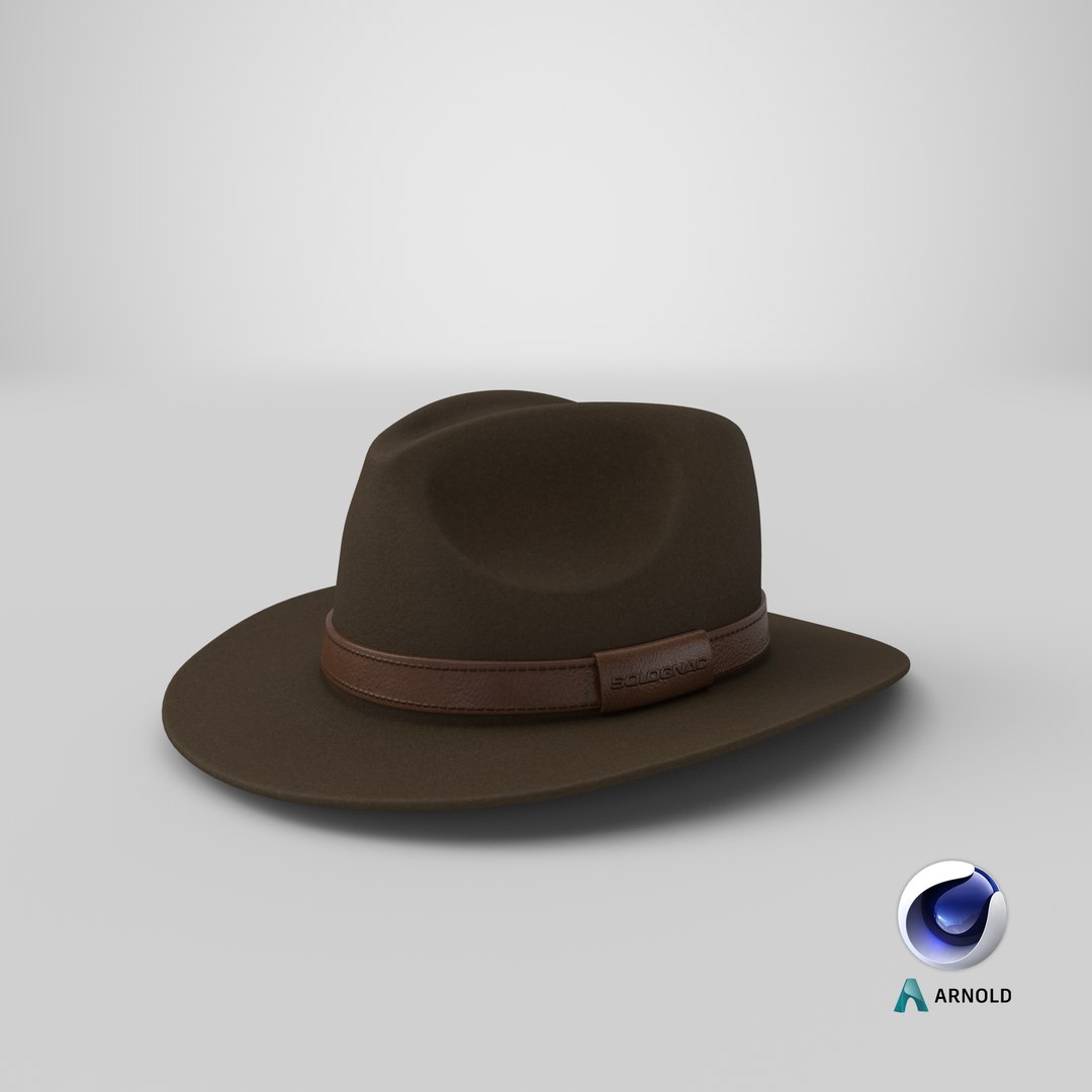 Realistic Felt Hunting Hat 3D Model - TurboSquid 1482931