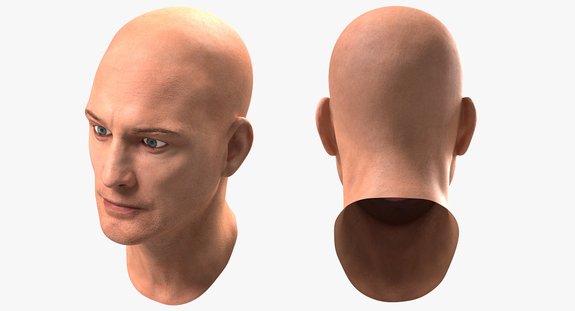 3D Male Head 6 Rigged Model - TurboSquid 1196758