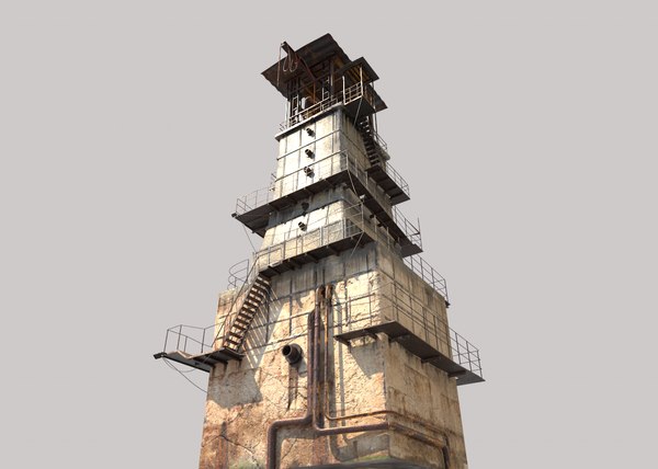 Factory tower 3D - TurboSquid 1689117
