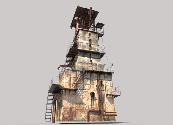 Factory tower 3D - TurboSquid 1689117