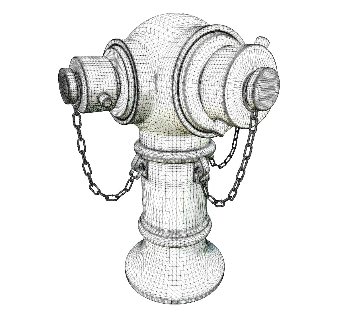 hong kong hydrant 3d model