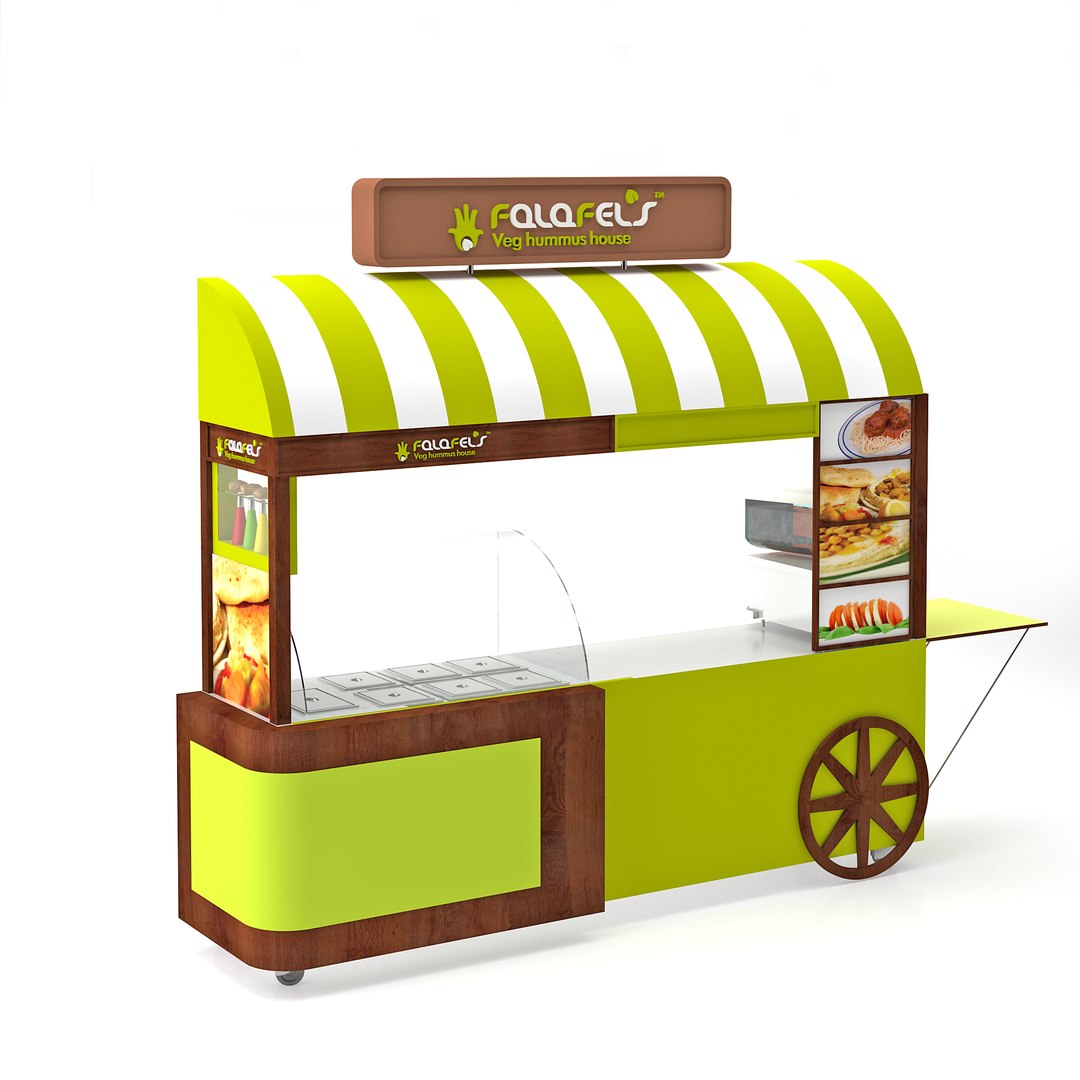 Food Cart 3D Model - TurboSquid 1815209
