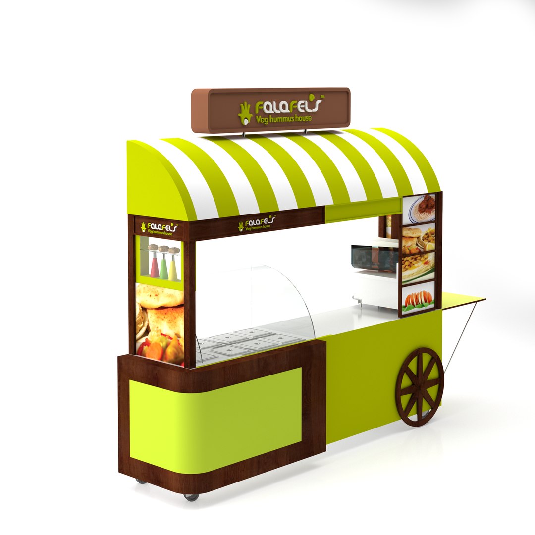 Food Cart 3D Model - TurboSquid 1815209