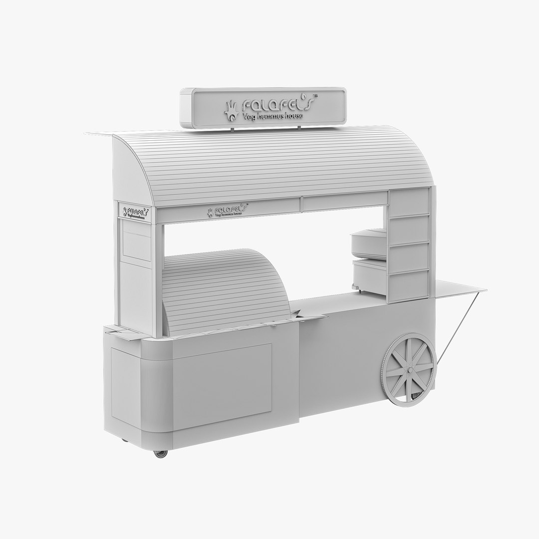 Food Cart 3D Model - TurboSquid 1815209