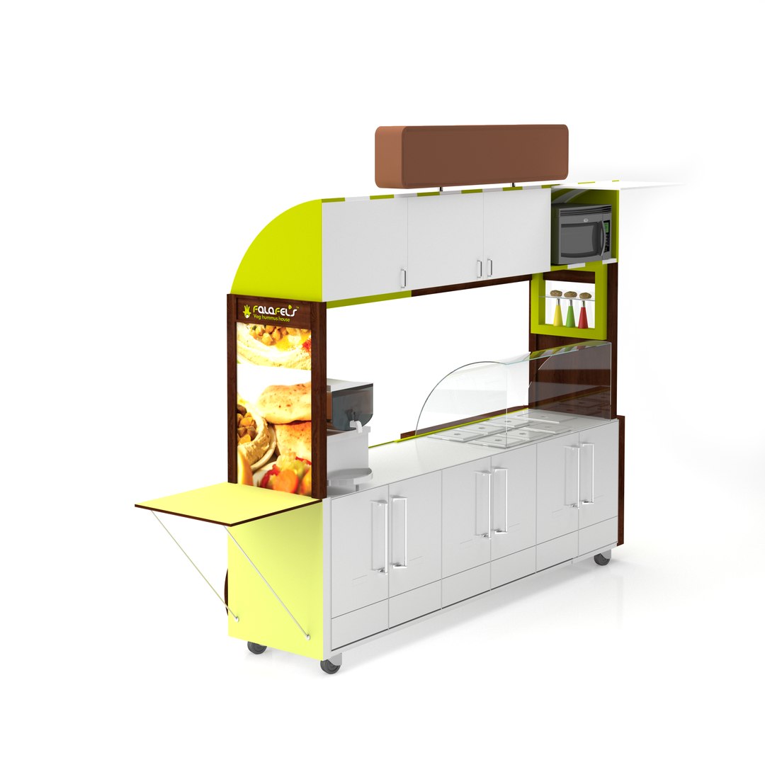 Food Cart 3D Model - TurboSquid 1815209