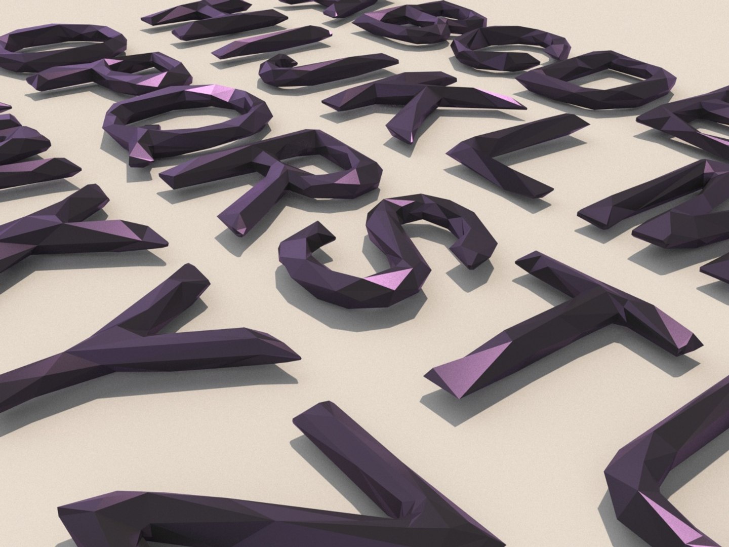 Alphabet 3d Model