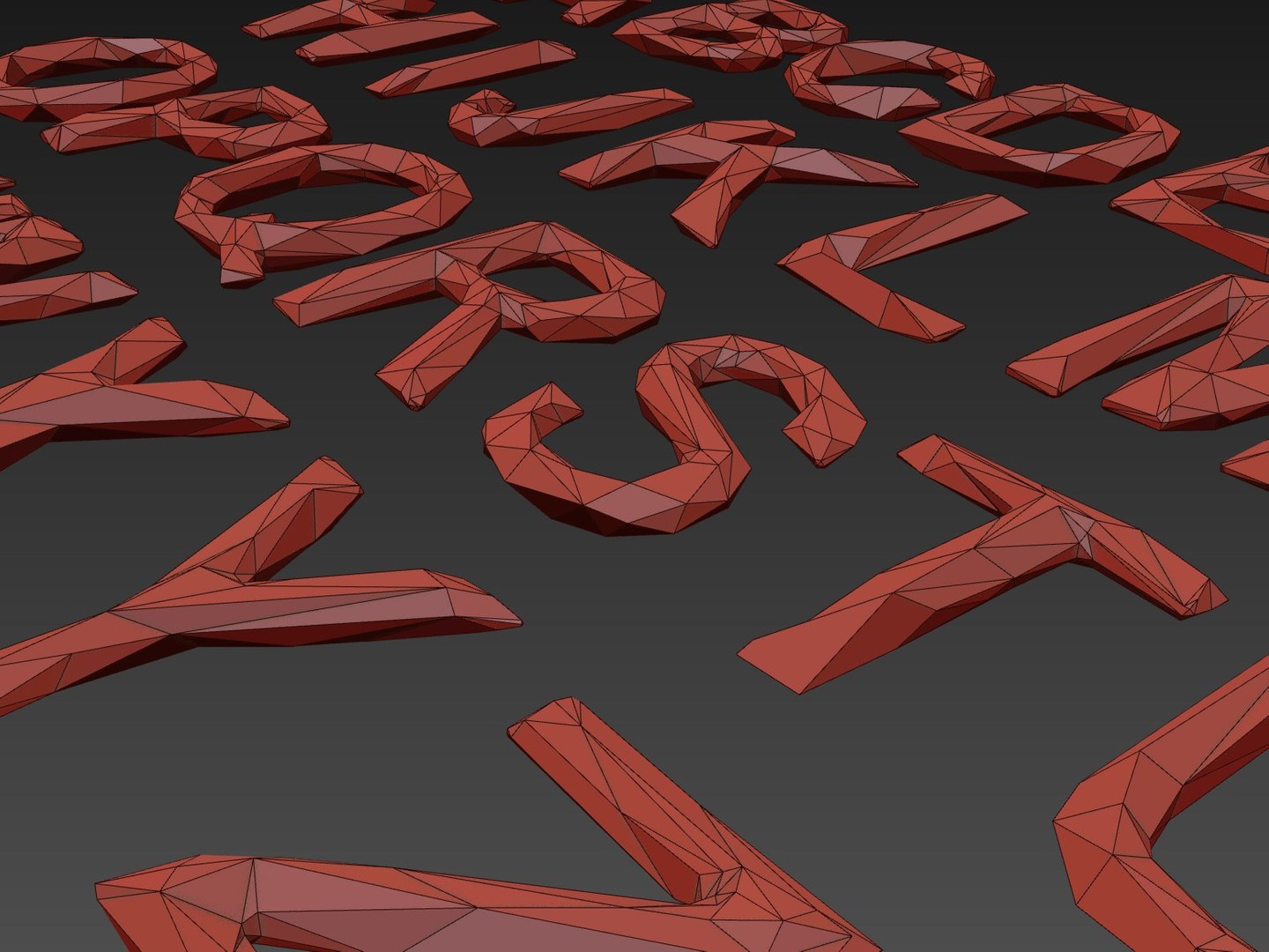 Alphabet 3d Model