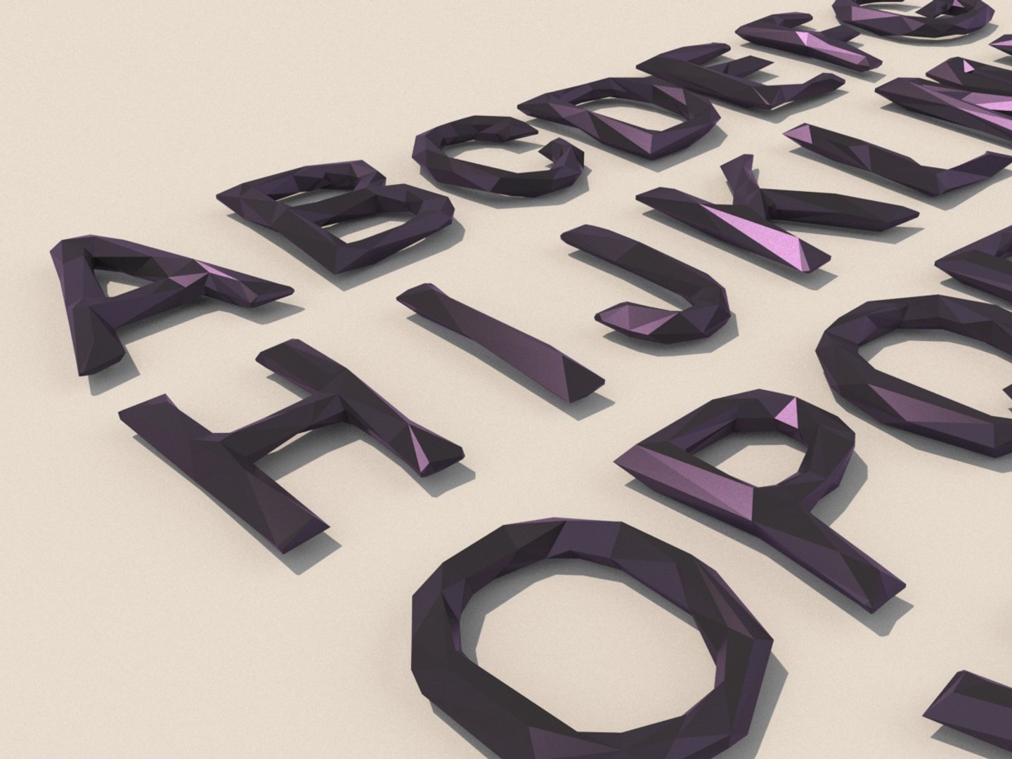 Alphabet 3d Model