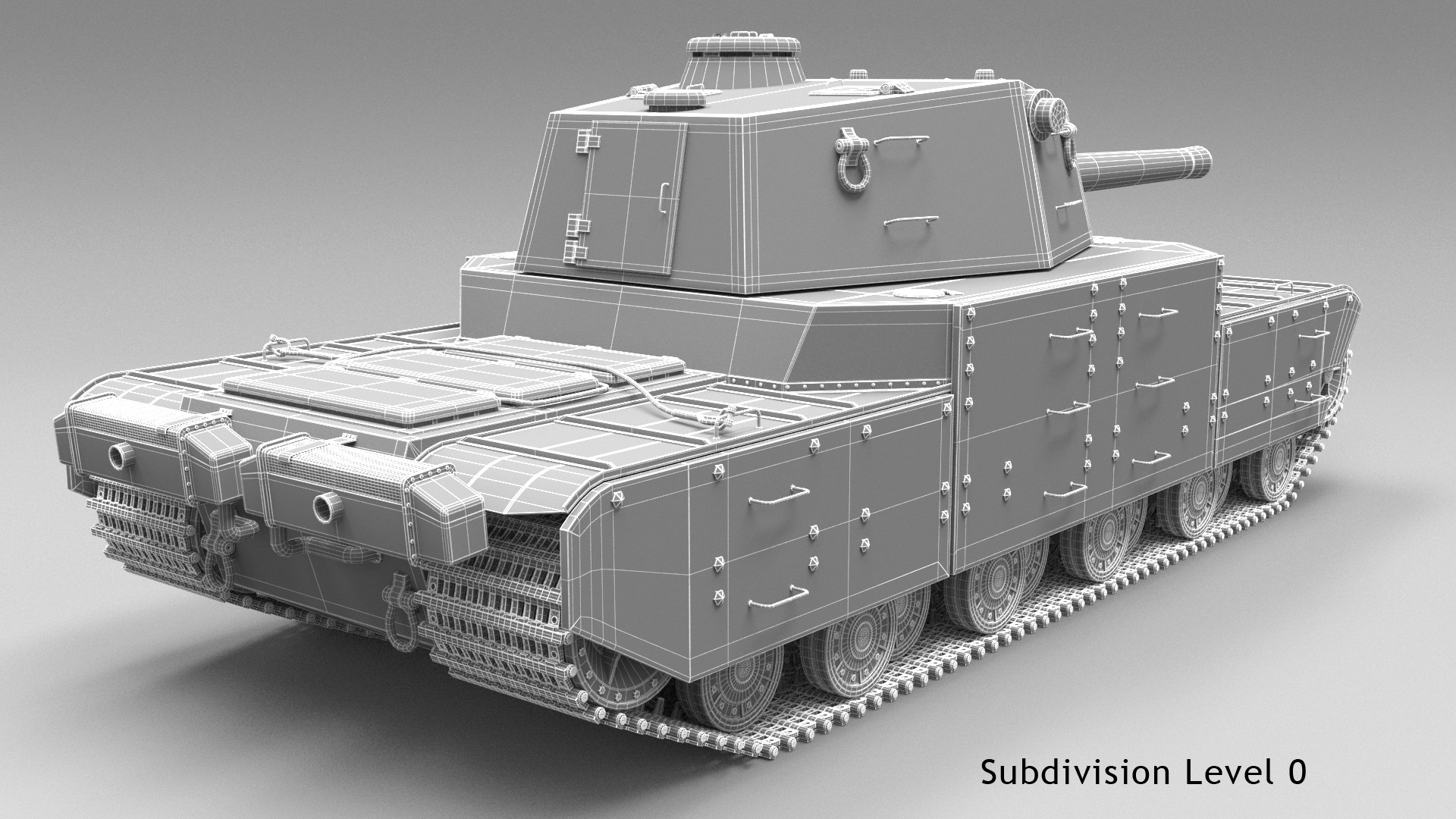 3D Type 2605 Super Heavy Model - TurboSquid 1511532