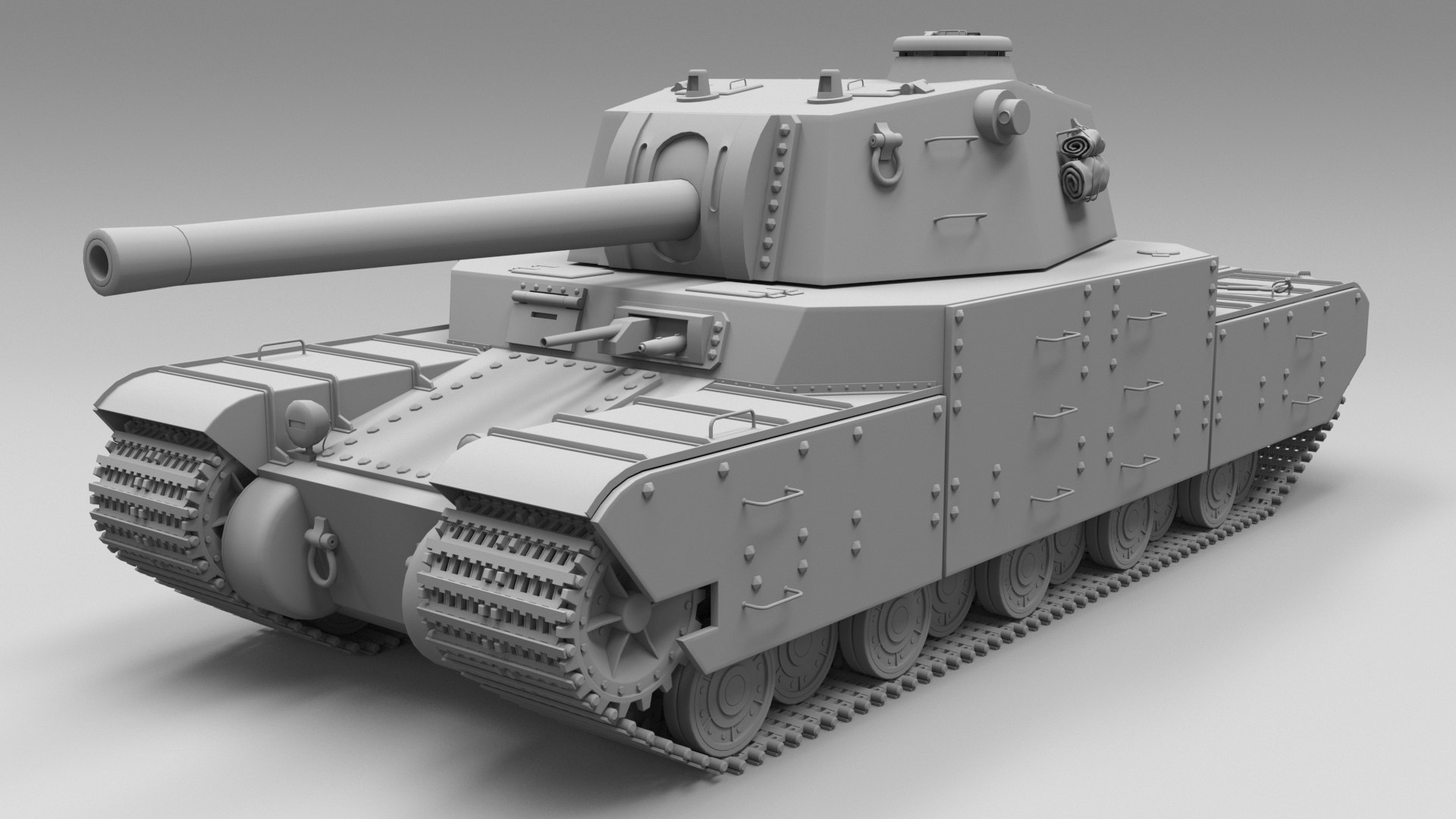 3D Type 2605 Super Heavy Model - TurboSquid 1511532