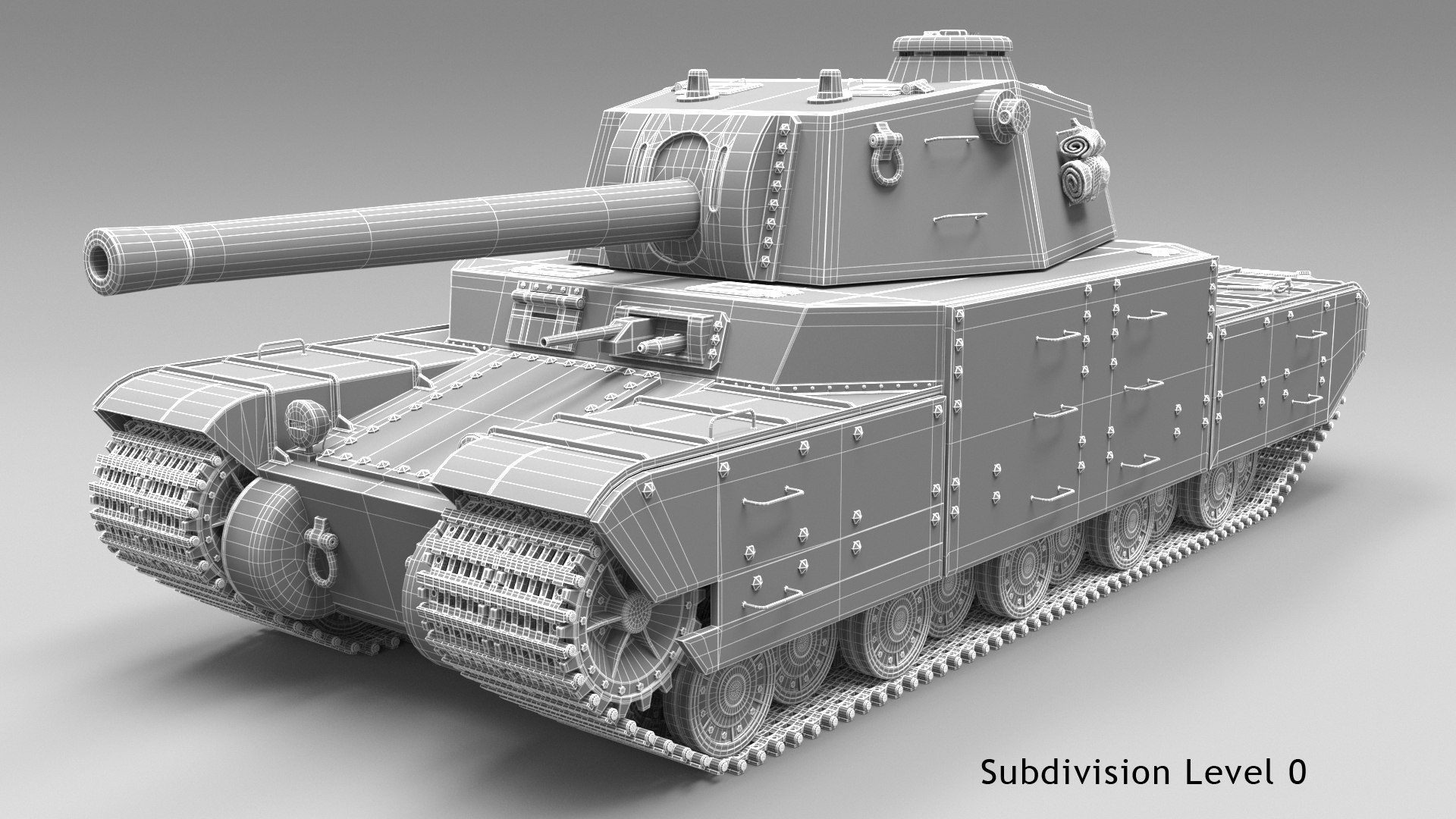 3D Type 2605 Super Heavy Model - TurboSquid 1511532