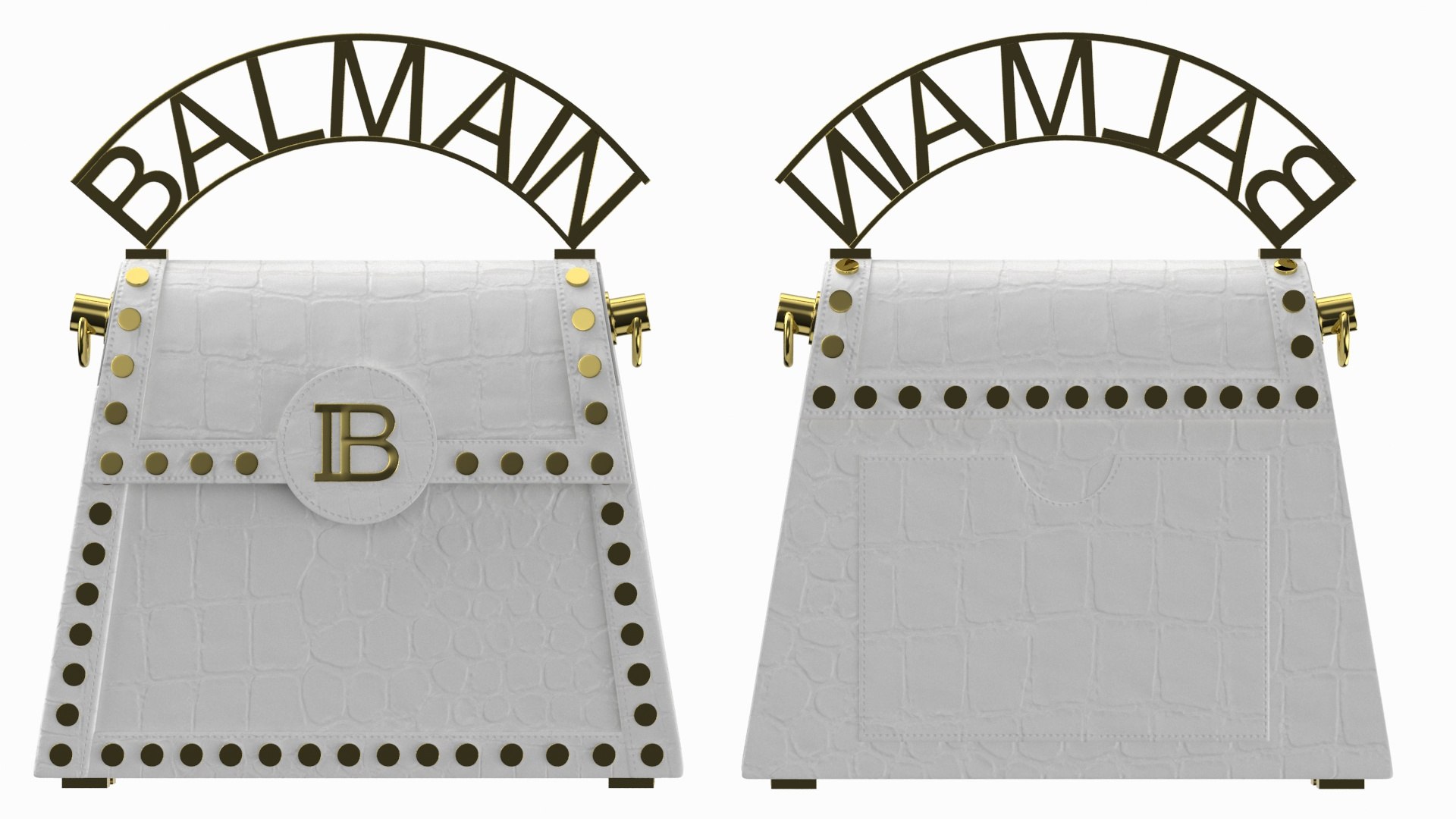 Balmain B Buzz Dynasty Small Bag Collection 3D - TurboSquid 2257726