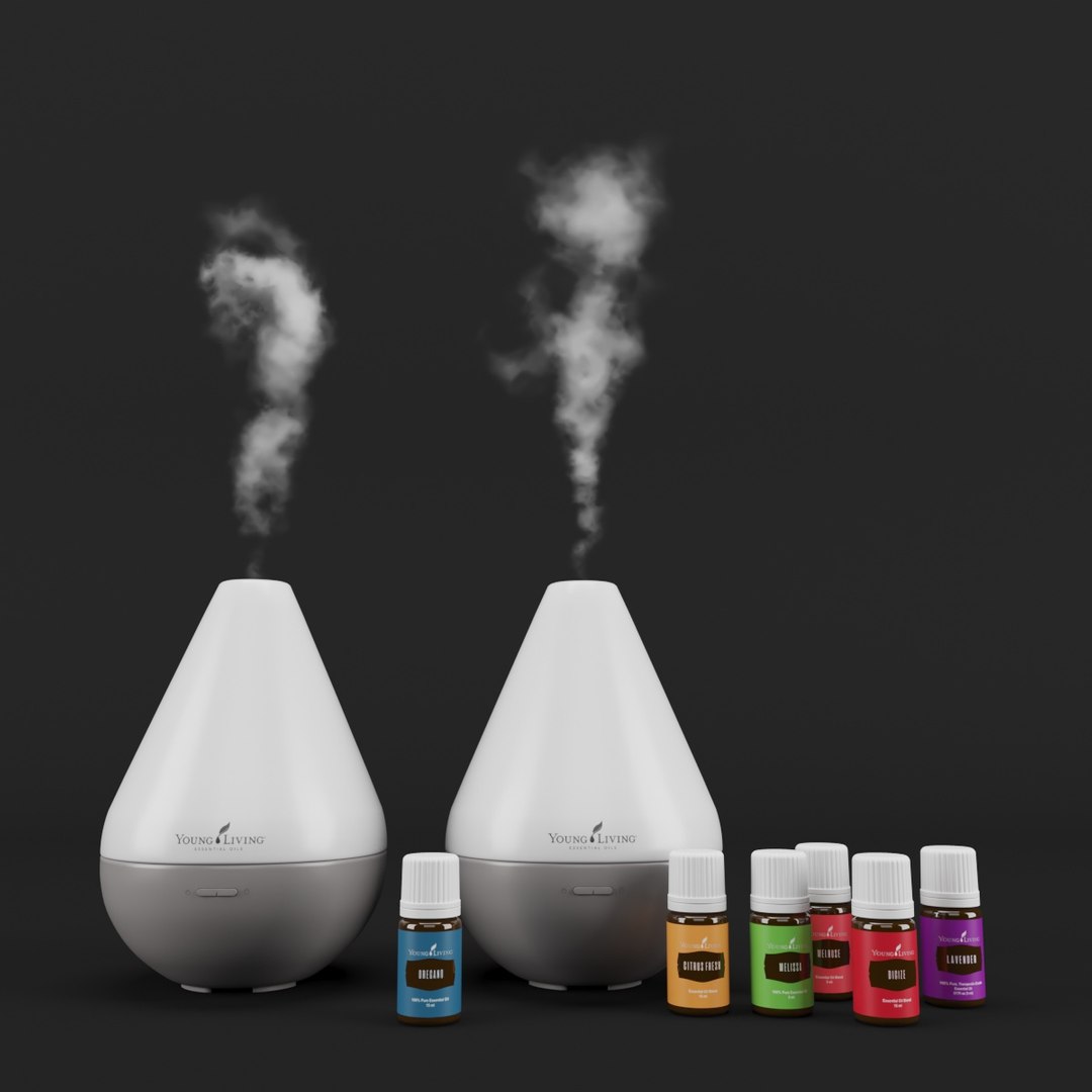 Dewdrop Diffuser And Oils Young Living 3D Model - TurboSquid 1931077