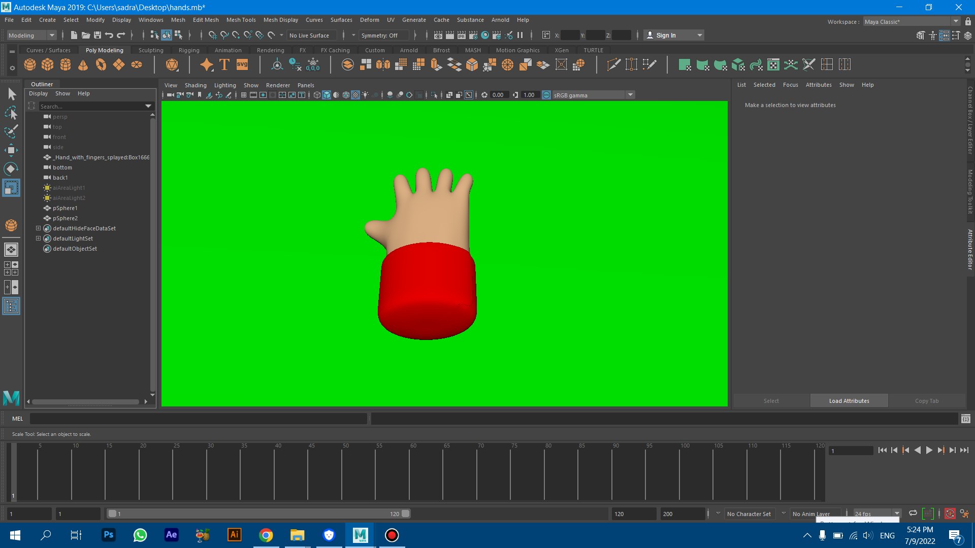 3D Model Cartoon Hand Illustration - TurboSquid 1924725