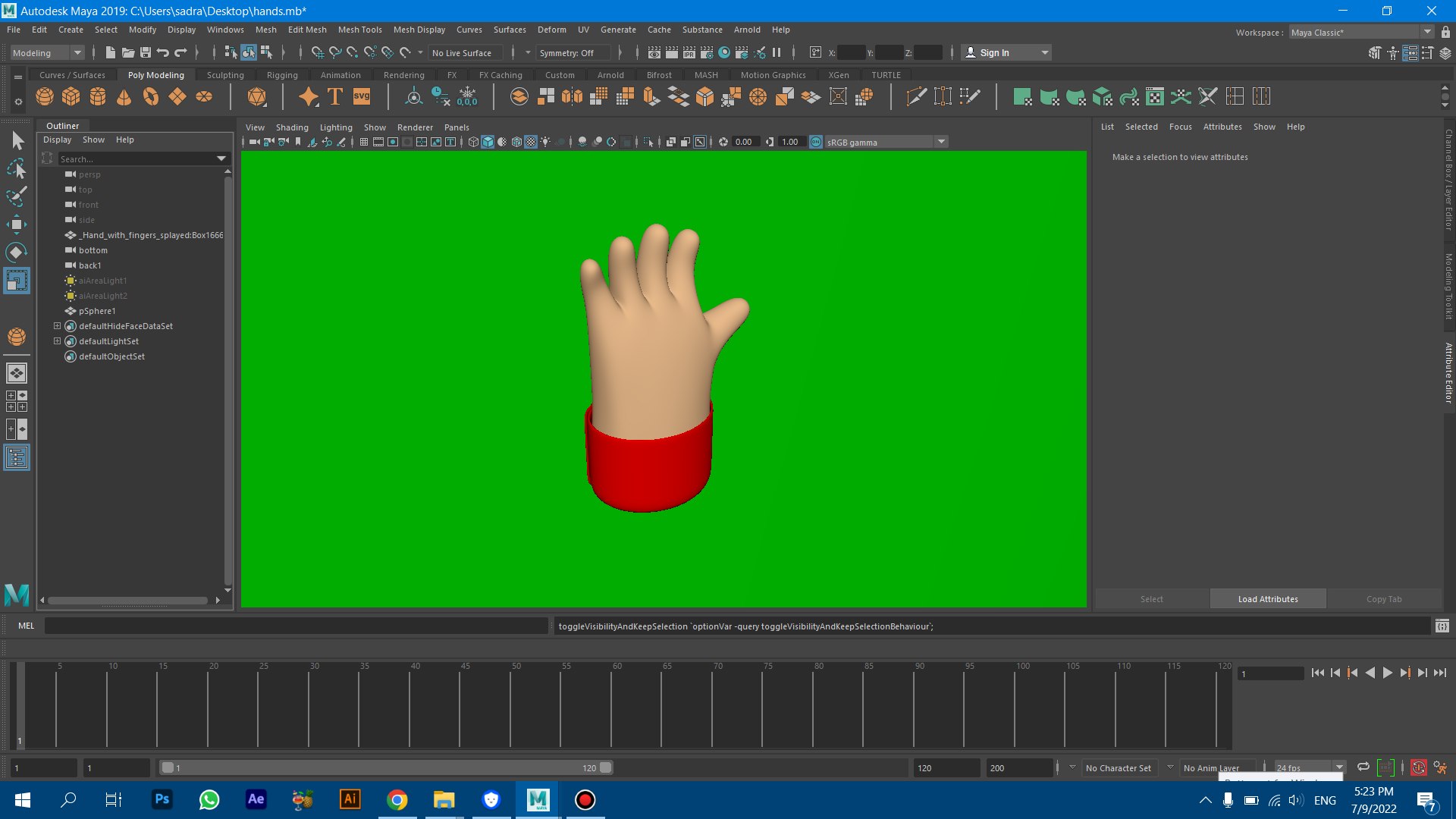 3D Model Cartoon Hand Illustration - TurboSquid 1924725