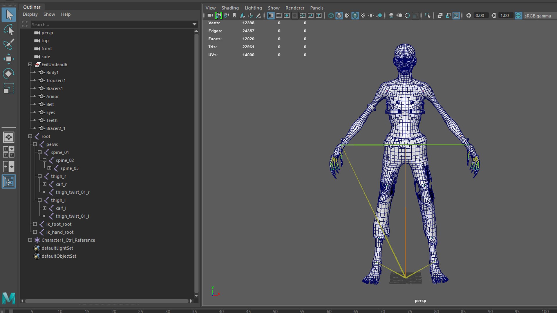 Evil Undead 6 3D - TurboSquid 2035591
