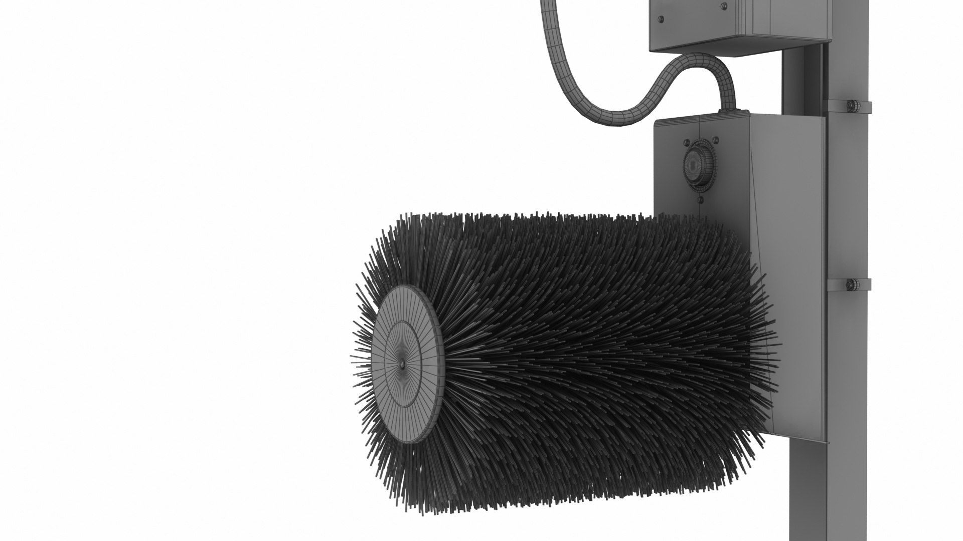 3D Cow Farm Spinning Brush 02 Model - TurboSquid 2000953