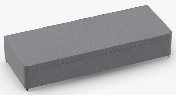 3D Grey Bed Bases - TurboSquid 1731784