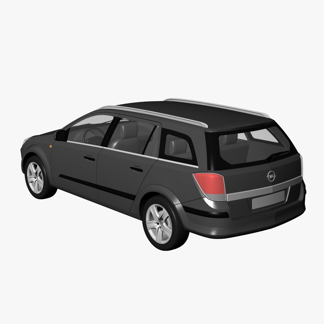 Opel Astra Caravan 2005 3d Model