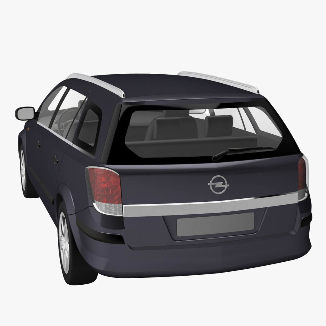Opel Astra Caravan 2005 3d Model