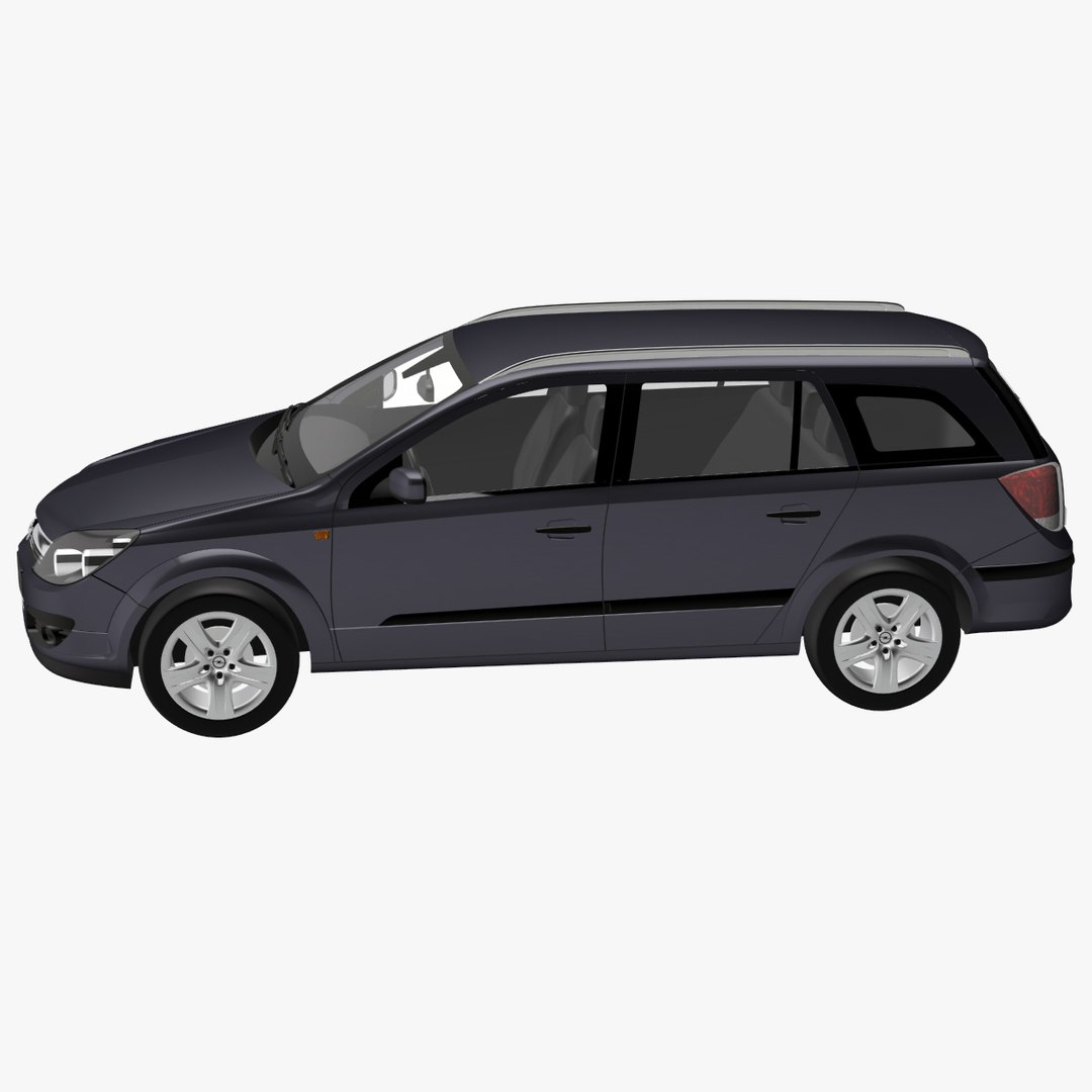 Opel Astra Caravan 2005 3d Model