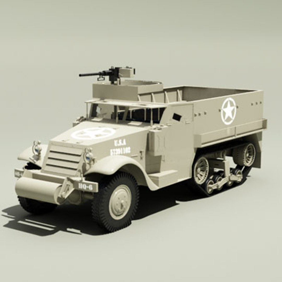 m3a1 hafl track 3d 3ds