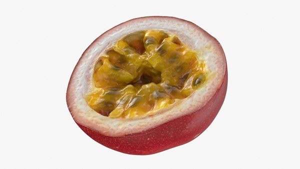 modelo 3d Media fruta de la pasión - TurboSquid 2234464