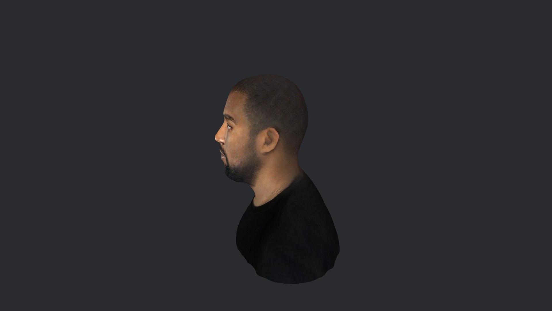 Kanye West 2- Realistic Bust Head Ready 3d Model 3D - TurboSquid 2235627