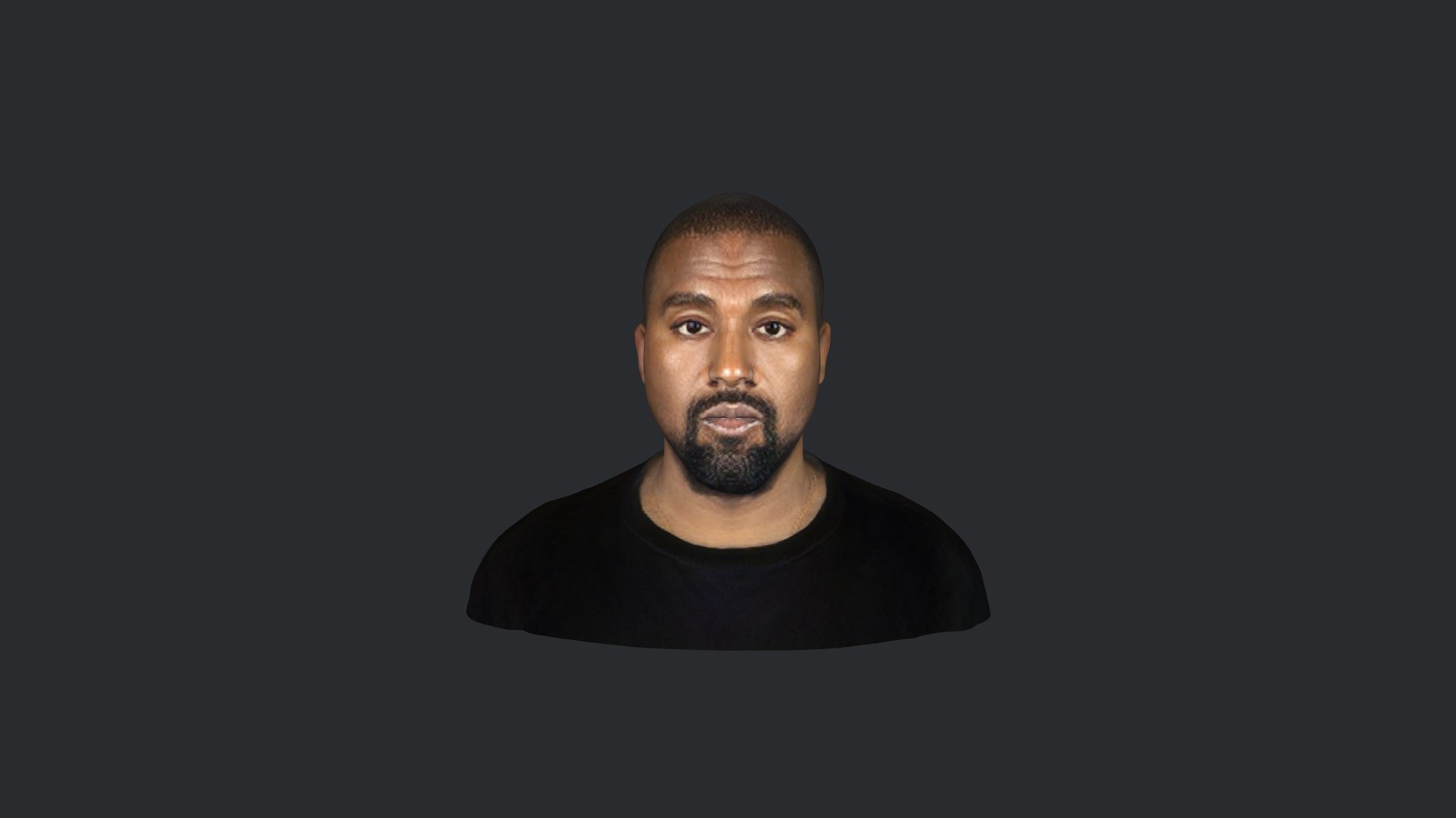 Kanye West 2- Realistic Bust Head Ready 3d Model 3D - TurboSquid 2235627