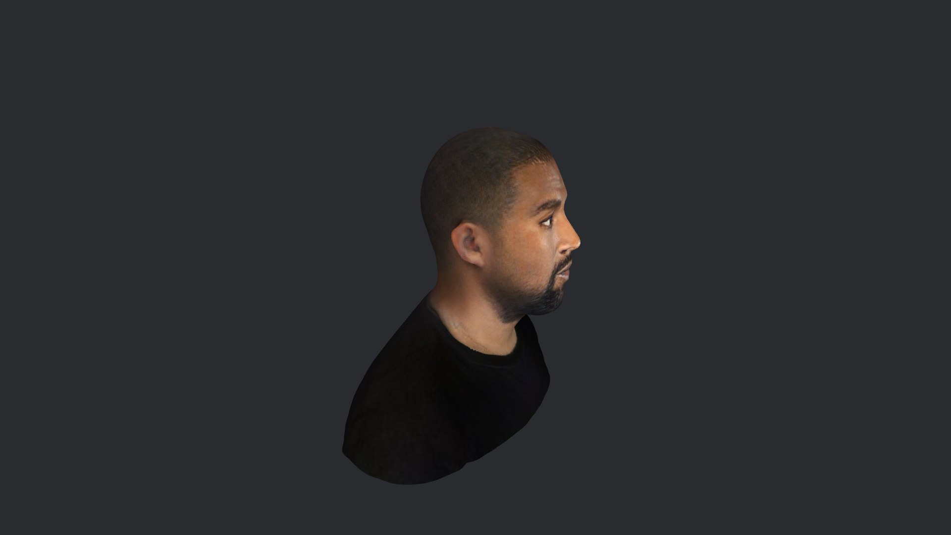Kanye West 2- Realistic Bust Head Ready 3d Model 3D - TurboSquid 2235627